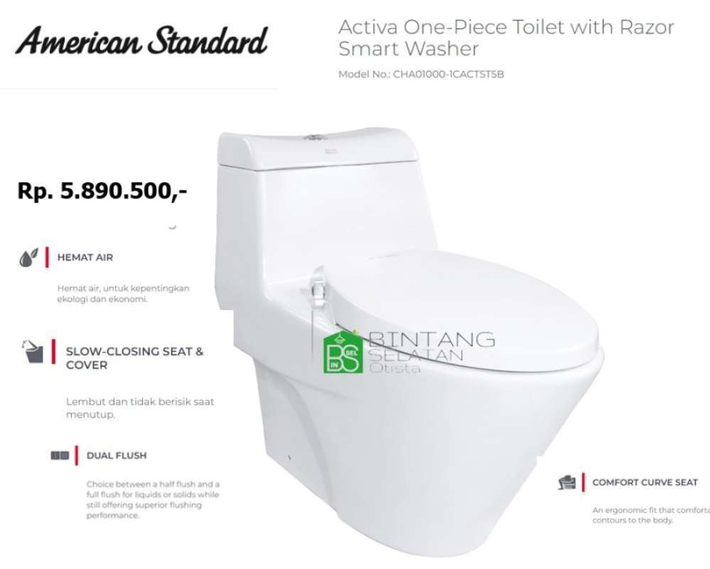 Jual American Standar Toilet Original Murah - Harga Diskon Juni 2024 ...
