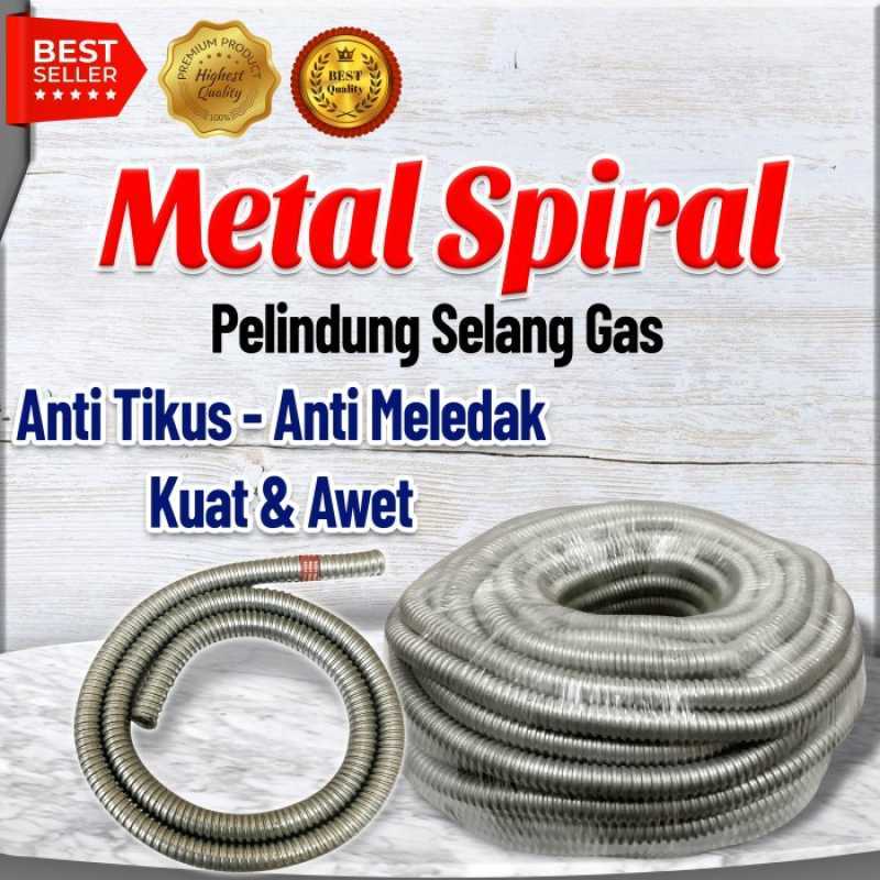 Promo Selongsong Besi Spiral Pelindung Selang/flexible Gas 50m Diskon ...