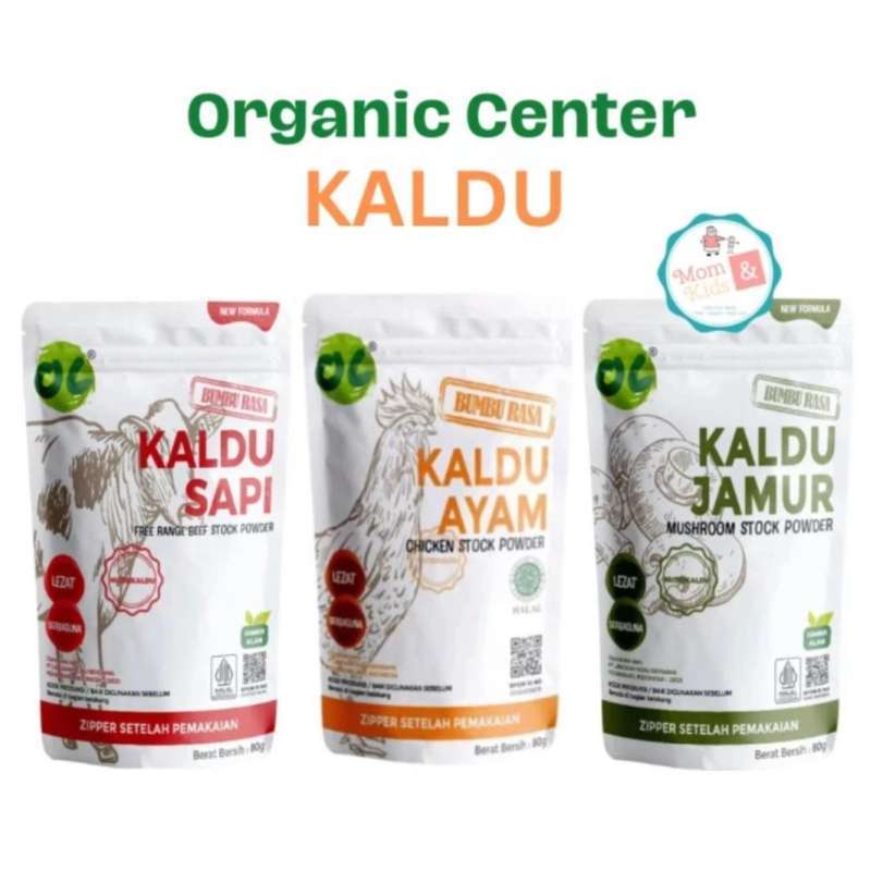 Jual ORGANIC CENTER KALDU AYAM SAPI JAMUR NON MSG 80GR | KALDU SEHAT ...