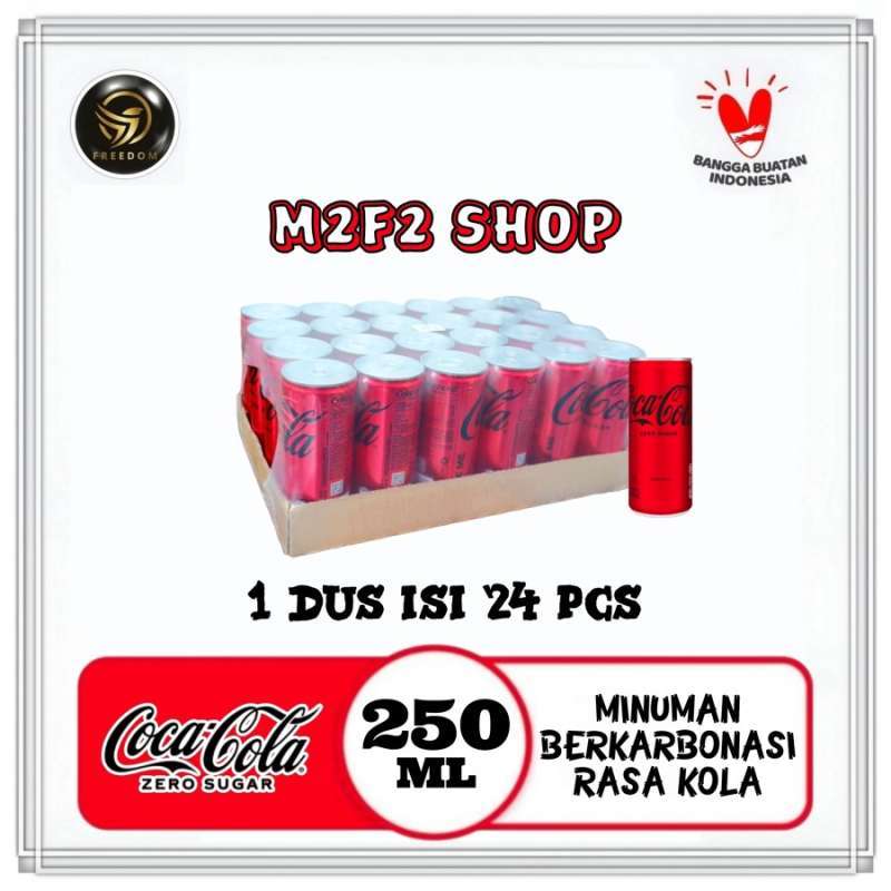 Promo Coca Cola Zero Minuman Bersoda Kaleng | Can - 250 ml (Kemasan ...