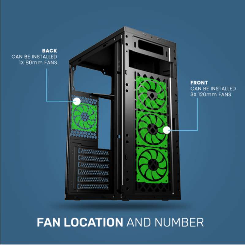 Jual Casing Pc Alcatroz Futura Black S1 Case Full Atx + Power Supply Di ...