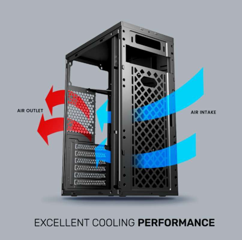 Jual Casing Pc Alcatroz Futura Black S1 Case Full Atx + Power Supply Di ...