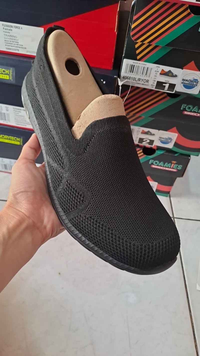 Jual [ori] Sepatu Slip On Wanita Skechers Arch Fit Flex 100342/bbk Di ...