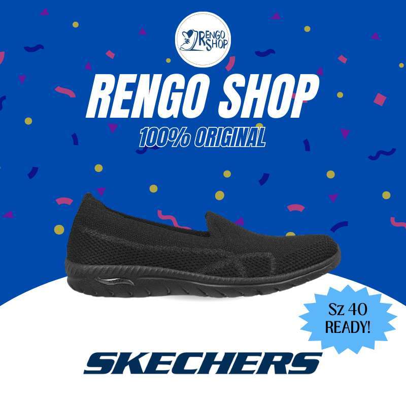 Jual [ori] Sepatu Slip On Wanita Skechers Arch Fit Flex 100342/bbk Di ...