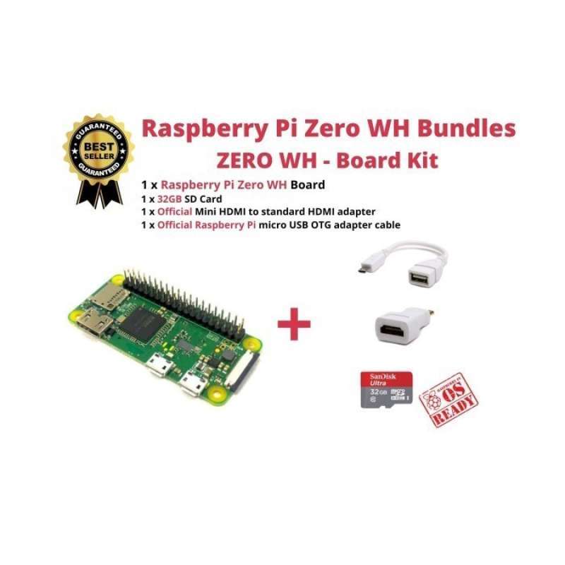 Jual Raspberry Pi Zero Wh (pre-soldered With Headers) Bundles Di Seller Tokoasia-riau - Tokoasia ...