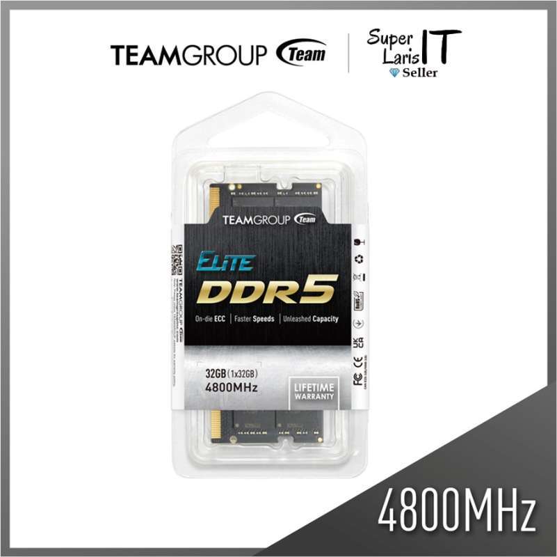 Jual Teamgroup Team Elite Memory Ram Laptop 32gb Ddr5 4800 Mhz Sodimm ...