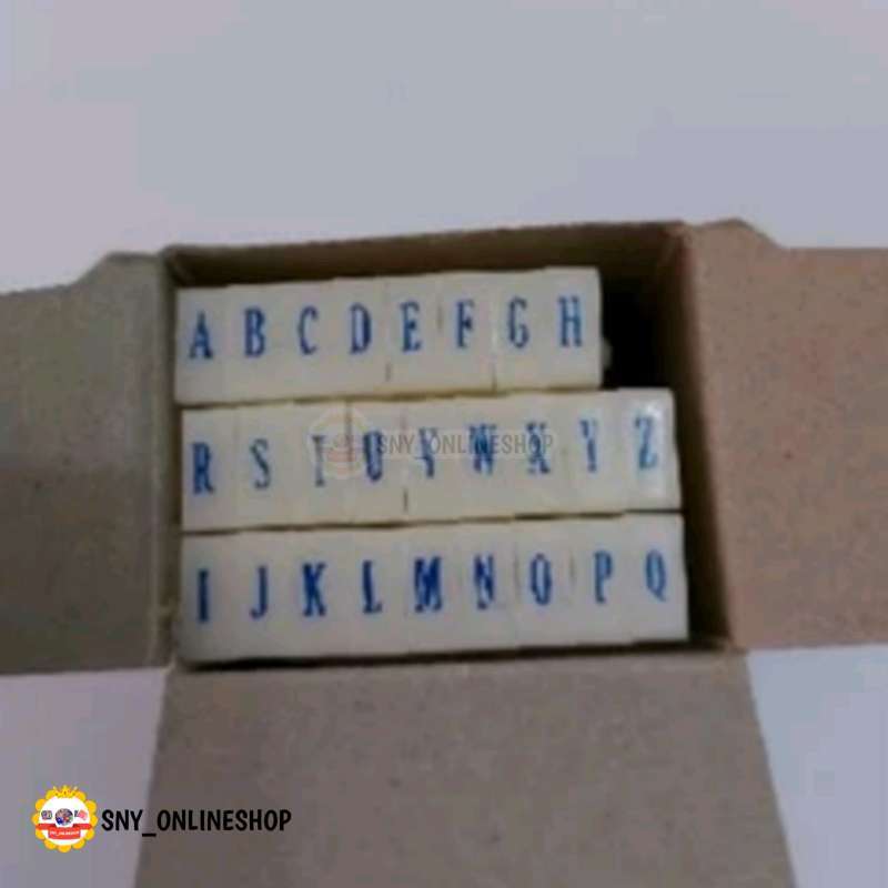 Jual Stempel Huruf Alphabet Rakitan S6 Stempel Huruf 4mm Karet Rakit di ...