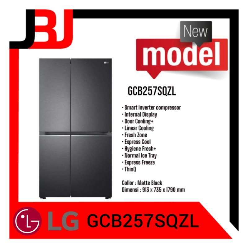 Promo Kulkas Side by side GCB257SQZL Smart Inverter GCB257 257SQZL ...