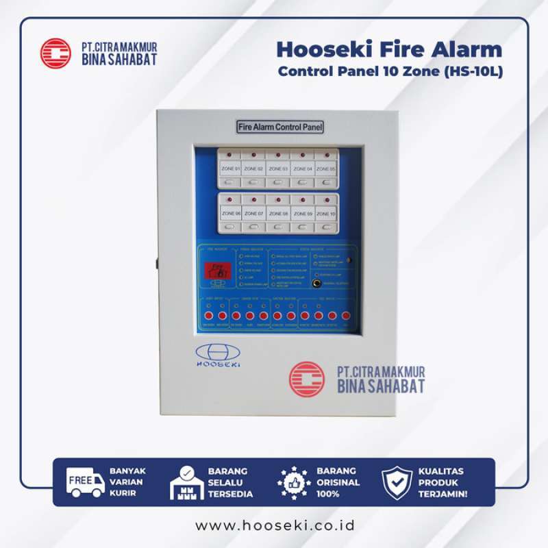 Promo Hooseki Fire Alarm Control Panel 10 Zone (HS-10L) Diskon 20% di Seller Arie Shop - Harapan ...