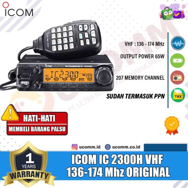 Promo Icom IC-2300H IC 2300 IC2300 Radio Rig Icom VHF Garansi Diskon 23 ...