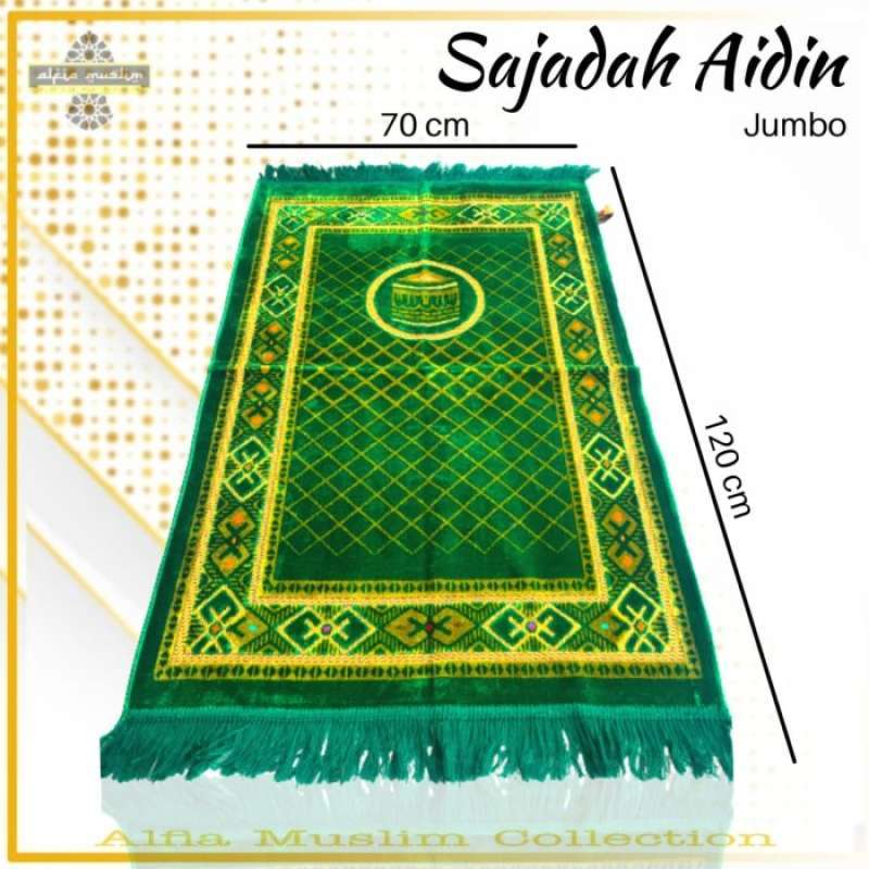 Jual Sajadah Aidin Jumbo Sejadah Ukuran 70 x 120 Made in Turkiye ...