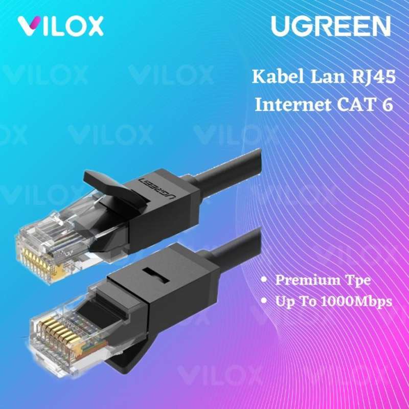 Jual ugreen kabel cable lan internet ethernet rj45 router modem CAT 6 high - 5meter di Seller ...