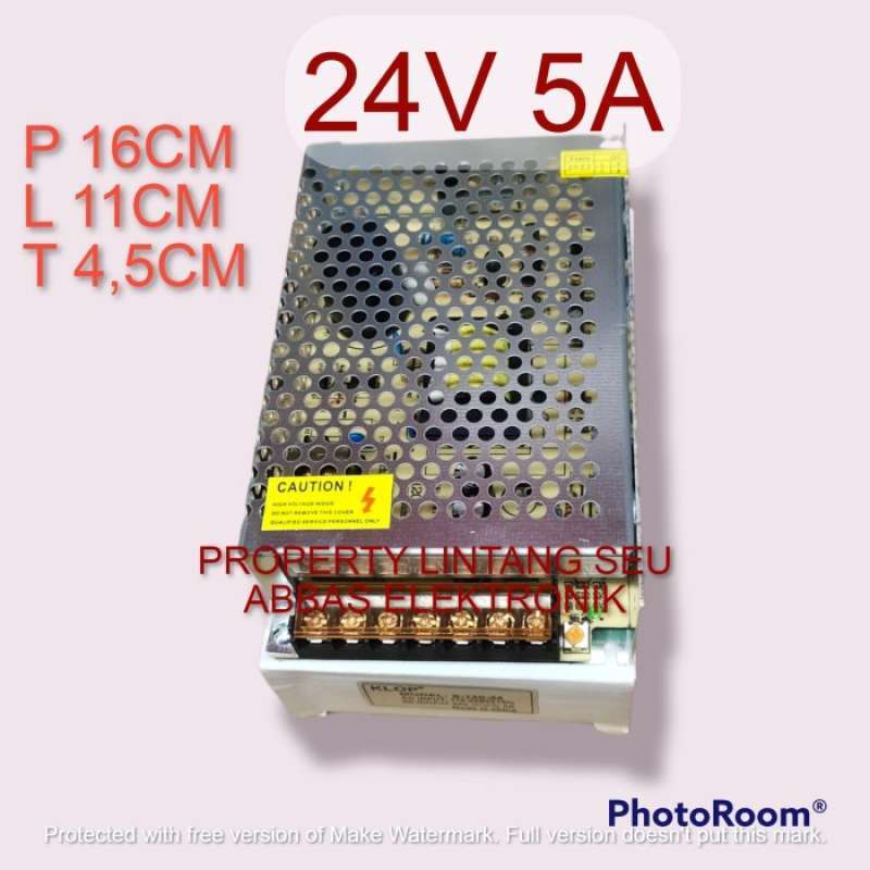 Promo Power Supply Adaptor Kaleng 24v 5a 24v5a 24 Volt 5 Ampere Diskon 29% Di Seller Dekoransa ...