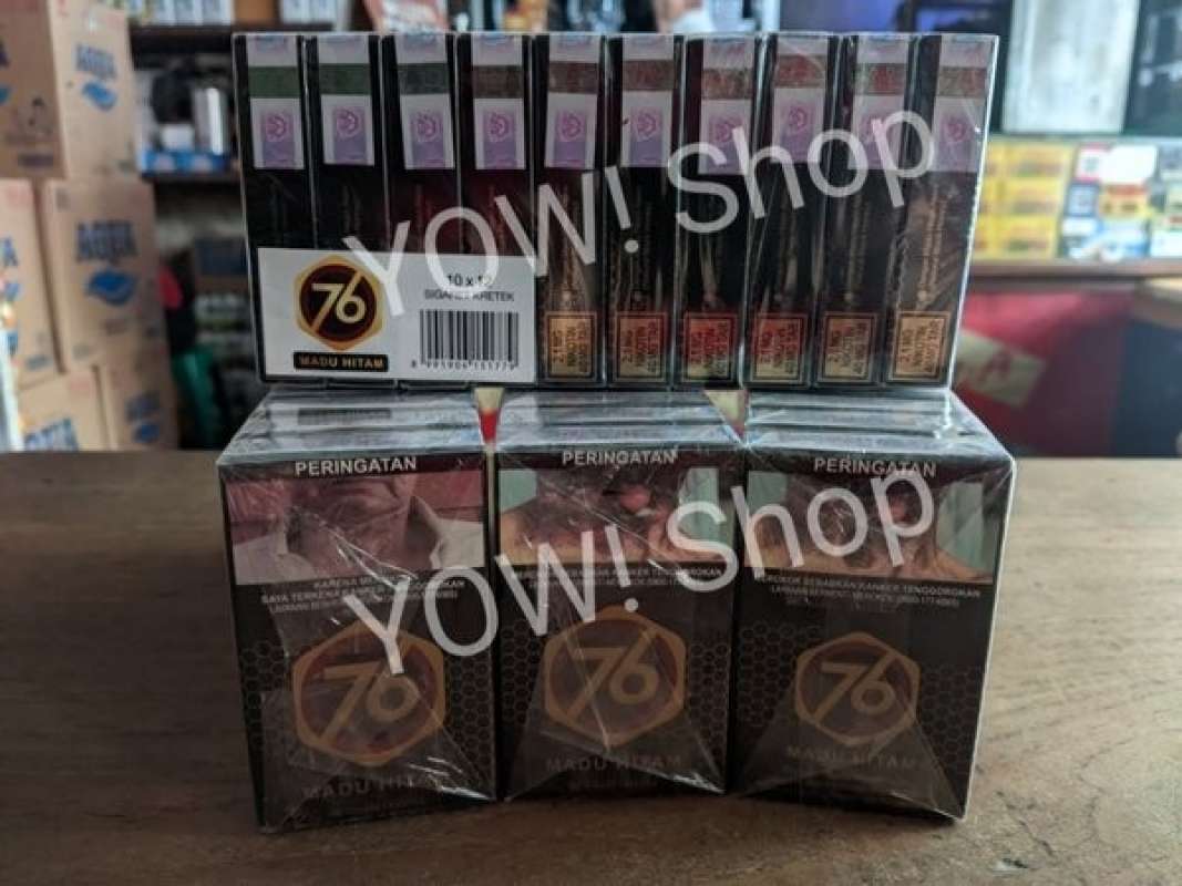 Jual Rokok Djarum 76 Kretek Madu Hitam isi 12 batang - 5 Pack / Bungkus ...