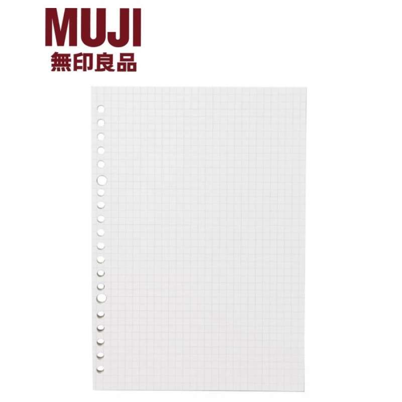 Jual Muji Original Loose Leaf Kertas Binder Grid A5 Isi 100 Lembar Di ...