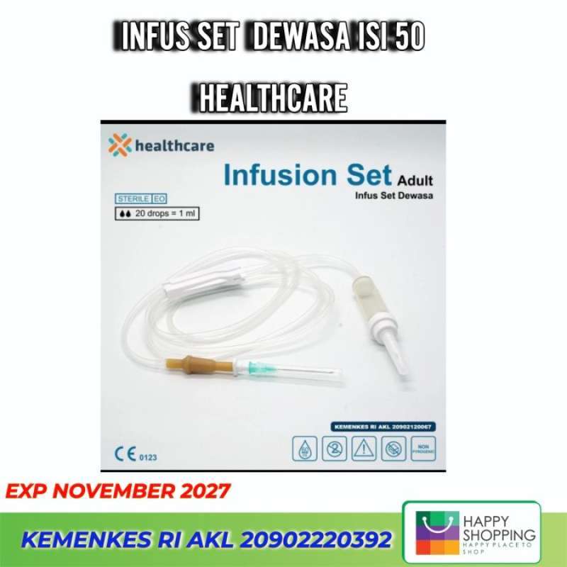 Promo Infus Set Dewasa Onemed Box Isi 50 Diskon 33% Di Seller Dillajaya ...