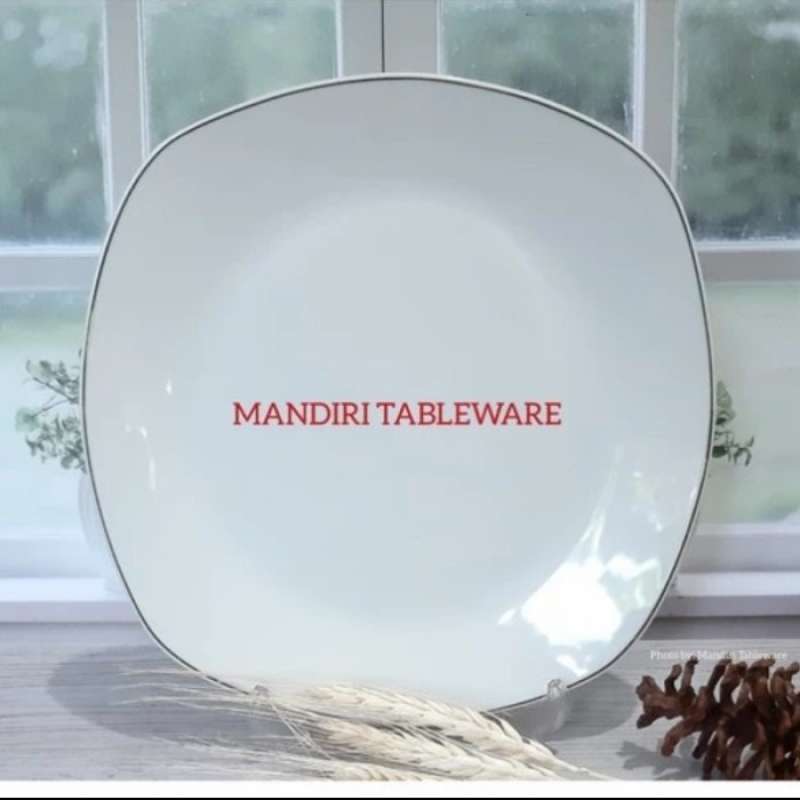 Promo Sale Piring Ceper Segi 10 In Piring Kotak Keramik Lis Mas Isi 6 ...