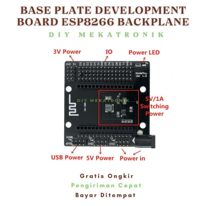 Promo Base Plate Nodemcu Esp8266 Lolin Wifi Development Board Serial ... Promo Base Plate Nodemcu Esp8266 Lolin Wifi Development Board Serial ...