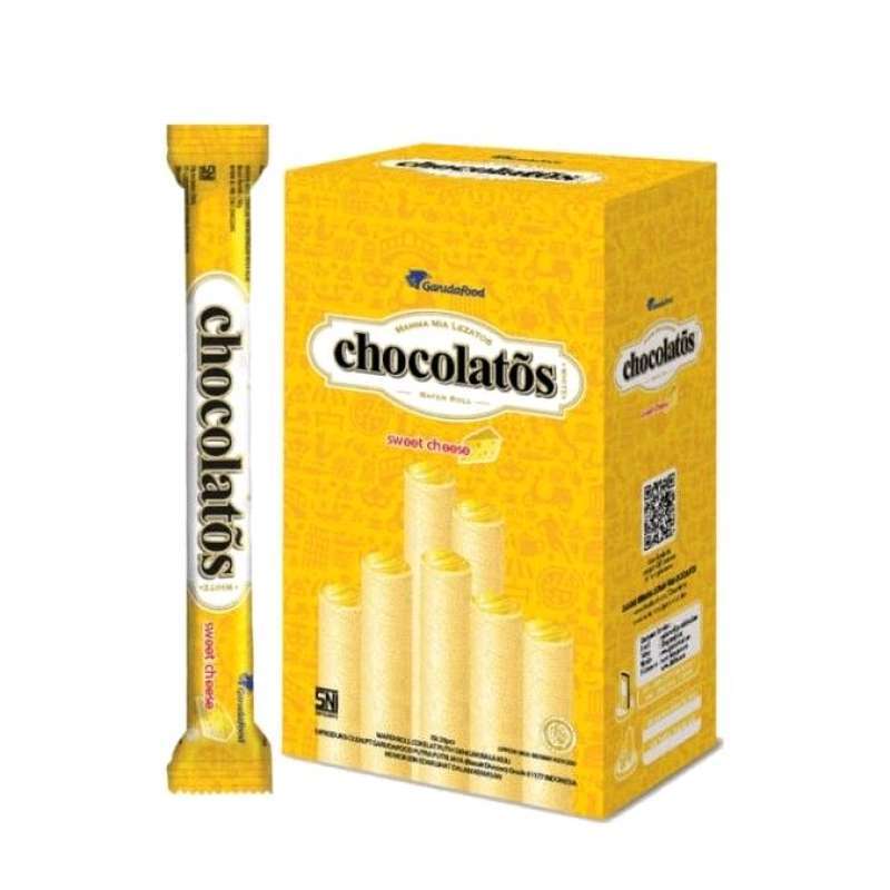 Promo Chocolatos Wafer Roll With Italian Cheese Cream [1 pack/24 pcs ...