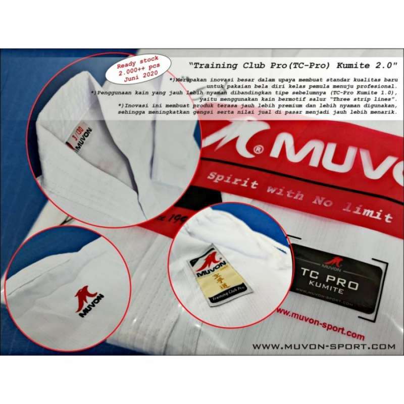 Promo Baju Karate Tc Pro Kumite Muvon Original Diskon 23% Di Seller ...