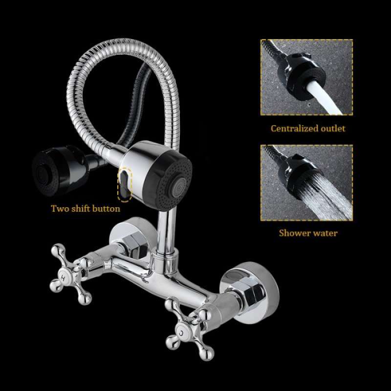 Promo Sale Kran Kitchen Sink Dinding Tembok Panas Dingin Kran Dapur ...