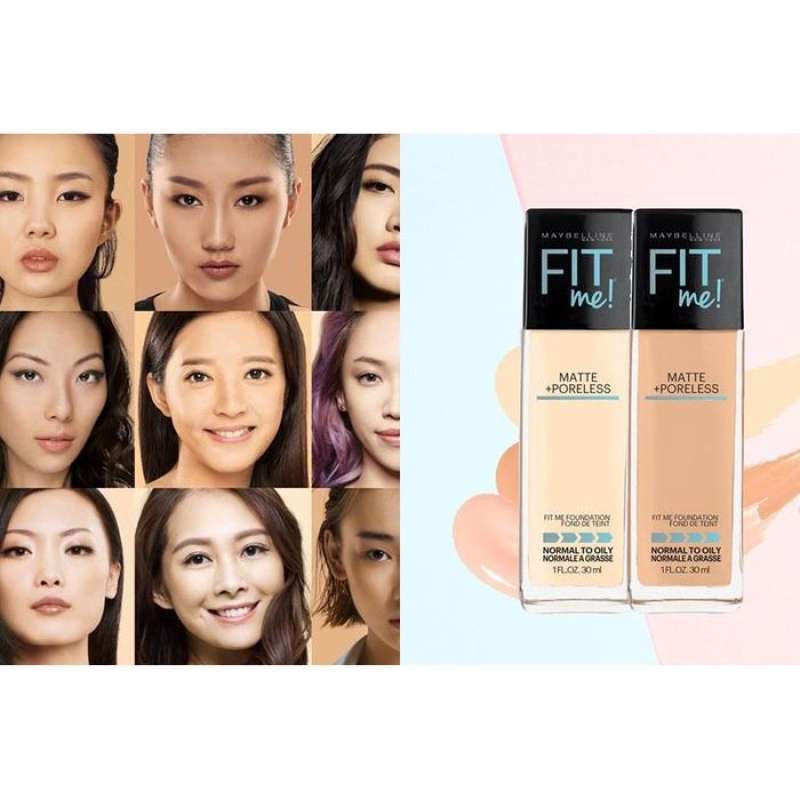 Jual ️Qeis️ MAYBELLINE Fit Me Foundation Matte 30ML Series - 123 di ...