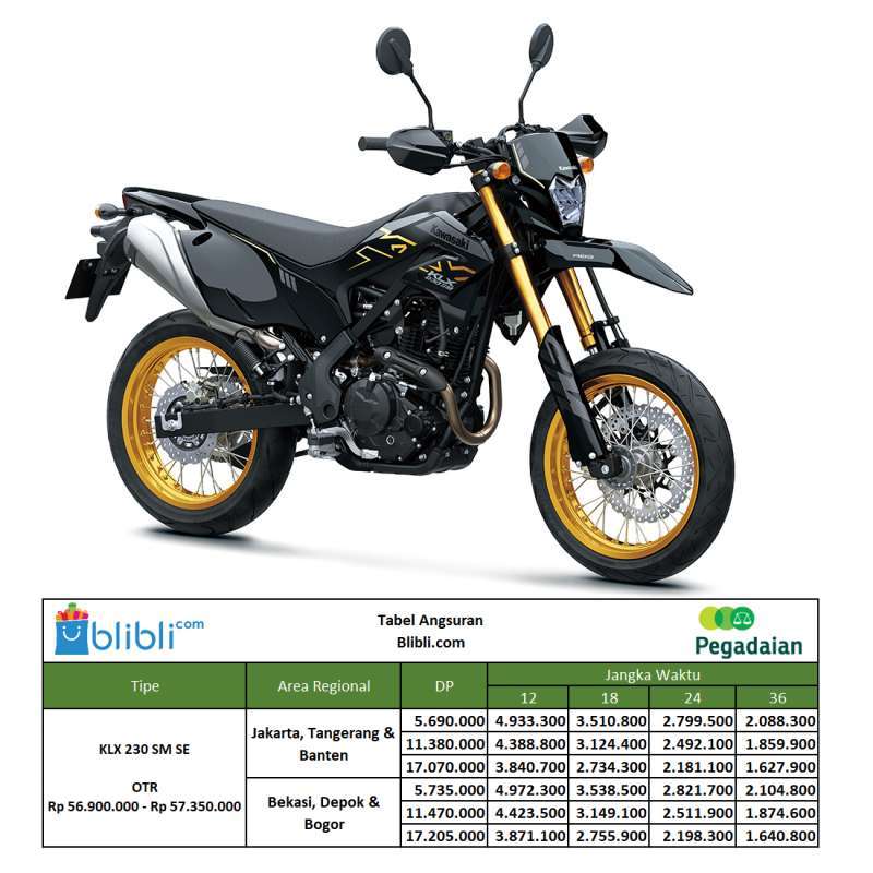 Jual Pegadaian - [DP] Kawasaki KLX 230 SM SE Sepeda Motor [OTR ...