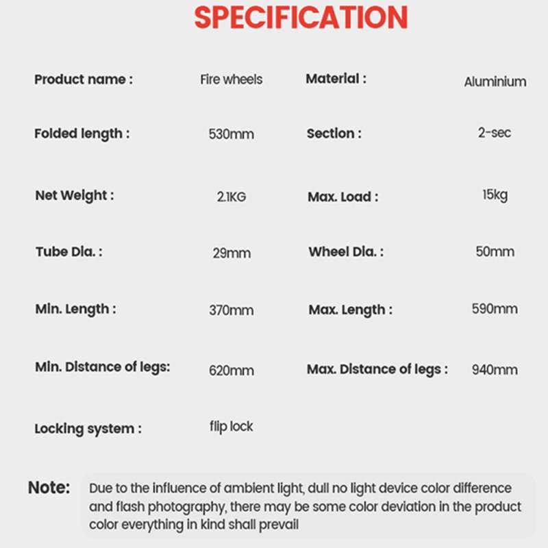 Jual Fotopro Fire Wheels Universal Trolley For Tripod Di Seller Cam ...