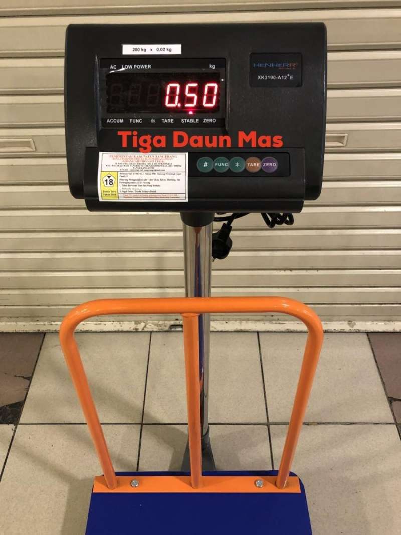 Jual Timbangan Digital Barang / Timbangan Lantai / Bench Scale A12E + Pagar di Seller TDM Grosir ...