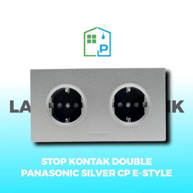 Jual Stop Kontak Dinding 2 Gang Silver Panasonic Colokan Tembok Inbow ...