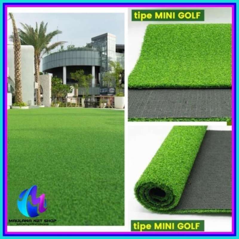 Jual rumput golf sintetis premium 1,5cm harga 50cm x 50cm di Seller ...