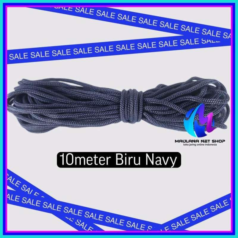Jual tali kur 3mm warna warni eceran 10 meter / tali cord - Biru Navy ...