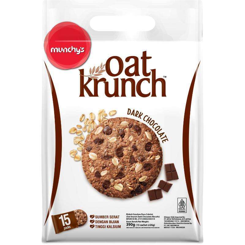 Promo Munchy's Oat Krunch Dark Chocolate 390g Diskon 12% di Seller URC ...