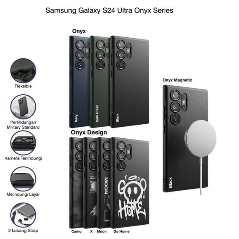 Promo Casing Ringke Samsung Galaxy S24 Ultra Onyx Mag Softcase Anti ...