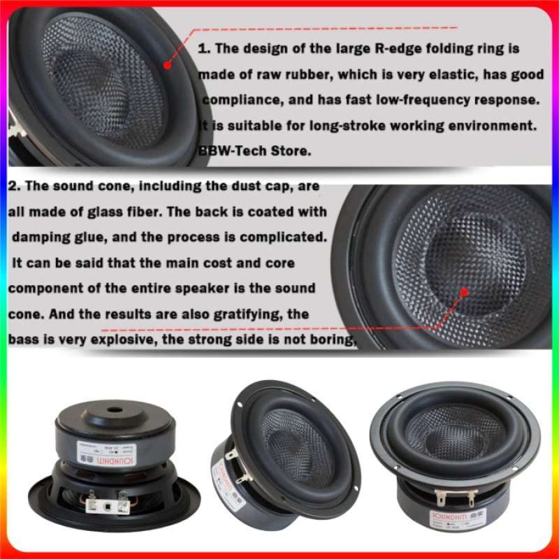 Promo Speaker Subwoofer 5 Inch 5.25 Woofer Hifi High Quality Import ...