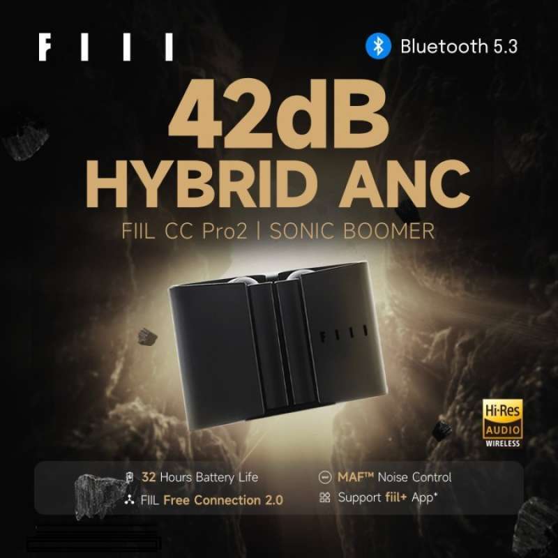 Promo Fiil Cc Pro 2 Tws Bluetooth 5.3 Ldac Anc 42db Ambient Multipoint ...