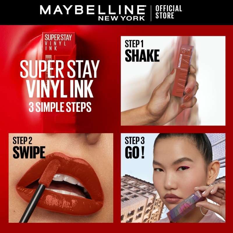 Promo Maybelline Superstay Vinyl Ink - Liquid Lipstick Diskon 7% di Seller Sweet Pineapple ...