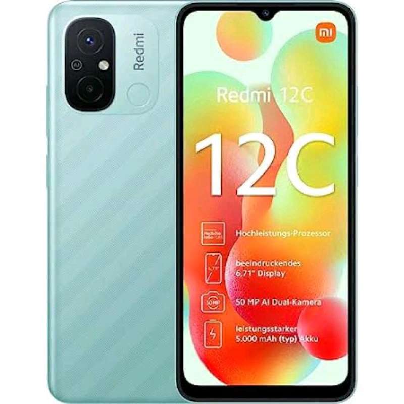 Jual Xiaomi Redmi 12C (3GB/32GB) | (4GB/64GB) | MediaTek Helio G85 50MP ...