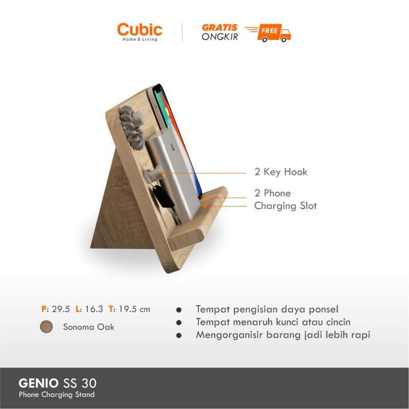 Promo Cubic Phone Charging Stand / Rak Holder Hp / Genio Ss 30 - Fbb ...