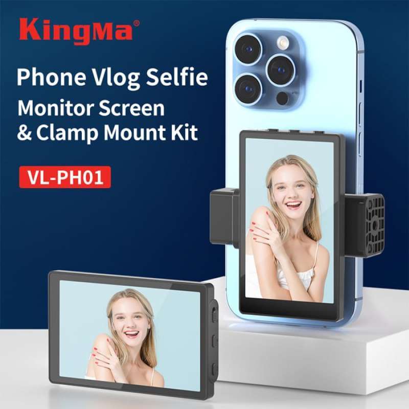 Jual Kingma Vl-ph01 Selfie Monitor Screen Phone Vlog For iPhone Di ...