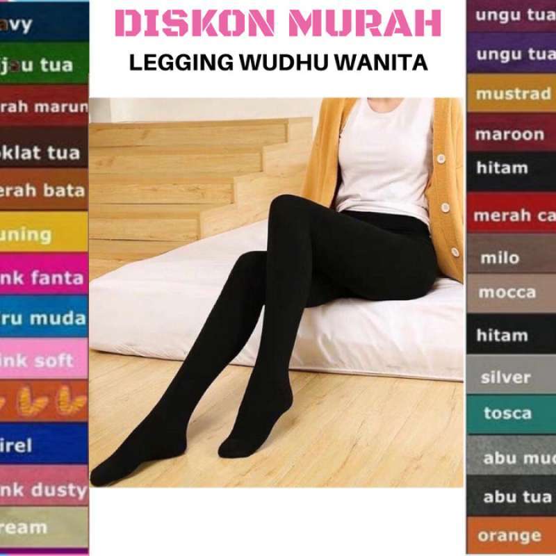 Promo Legging Wudhu Jersey / Legging Wudhu Muslimah Fit To Xl Leging ...