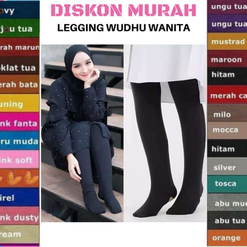 Promo Legging Wudhu Jersey / Legging Wudhu Muslimah Fit To Xl Leging ...