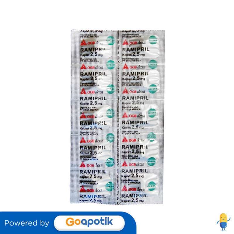 Jual RAMIPRIL OGB DEXA MEDICA 2.5 MG STRIP 10 KAPLET di Seller Apotek ...