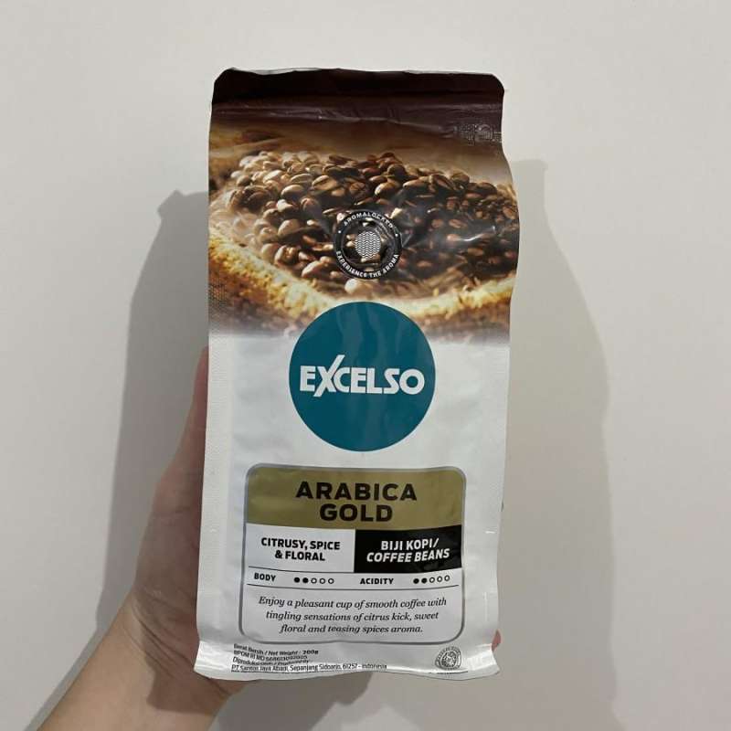 Jual Biji Kopi Excelso Arabica Gold 200 gr di Seller PansyStoreIndo ...
