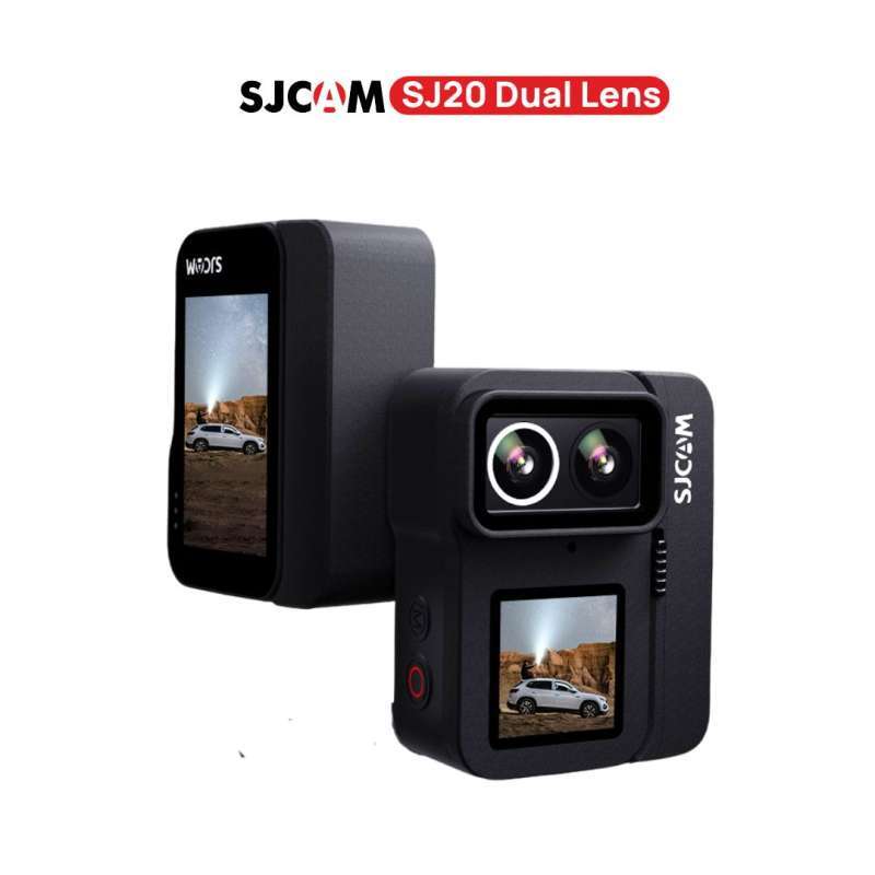 Promo SJCAM SJ20 Dual Lens Dual Screen 4K Gyro Stabilizatio Action ...