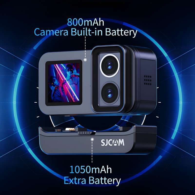 Promo SJCAM SJ20 Dual Lens Dual Screen 4K Gyro Stabilizatio Action ...