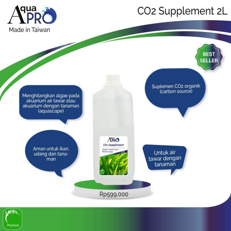 Jual AquaPro CO2 Supplement 2L di Seller Alpha Aquatic and Pets - Pagedangan, Kab. Tangerang ...