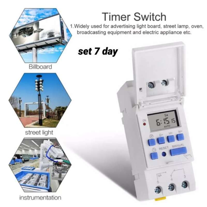 Promo POWER LISTRIK DIN RAIL SET PROGRAMMABLE TIMER SWITCH KONTROL ...