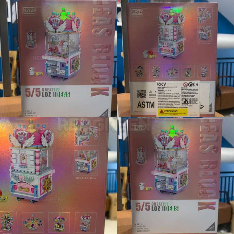 Jual loz mini 1720 CAROUSEL Block Mini kids building street creative ...