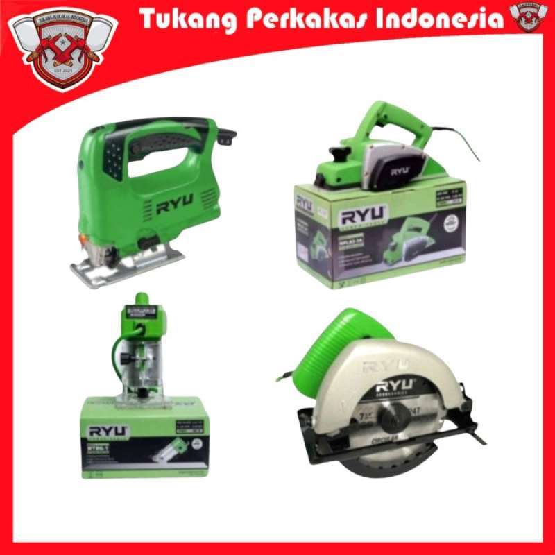 Promo Paket Tukang Kayu Komplit Ryu Planner circulaw Saw jig Saw trimmer Diskon 23 Di Seller Rhmd Kebon Kacang Kota Jakarta Pusat Blibli
